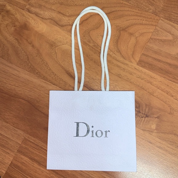Dior | Bags | Christian Dior Paper Small Shopping Bag With Long Handles ...